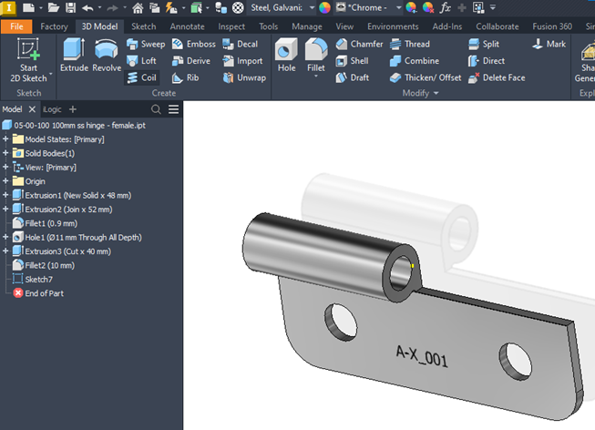 פקודת Mark - TeamCAD