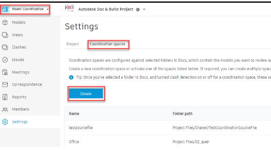 עדכון ויצירת Views עבור ACC Coordination - TeamCAD