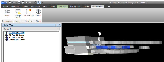 עדכון ויצירת Views עבור ACC Coordination - TeamCAD