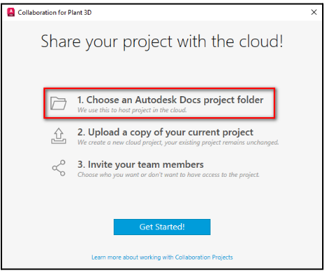 העלאת פרויקטים שיתופיים הישר אל תיקיות משנה של Autodesk Docs - TeamCAD