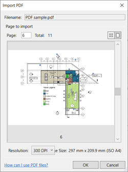 ייבוא PDF לרוויט בקנה מידה - TeamCAD