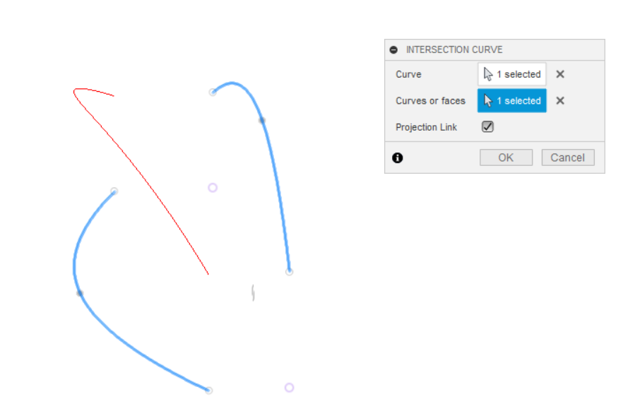Intersection curve - TeamCAD
