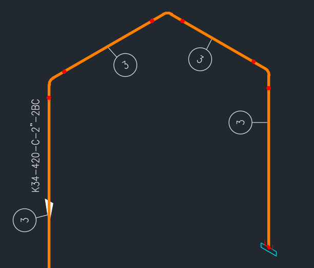 שרטוט תחנות (Stations) לאורך ציר (Alignment) על פי מספר רץ | TeamCAD