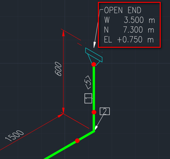 תצוגת קואורדינטות - TeamCAD